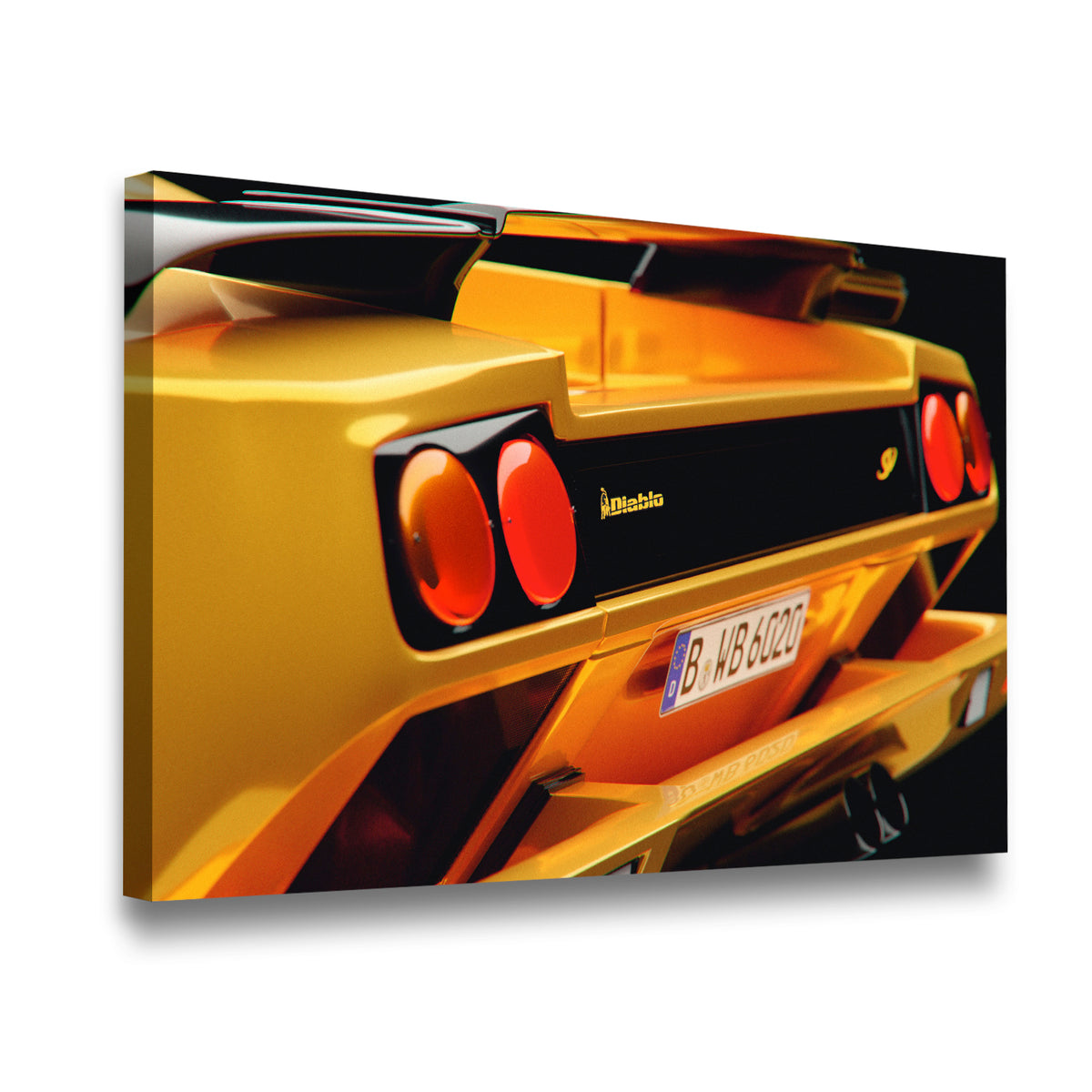Lamborghini Diablo - Yellow Classic – Canvas District